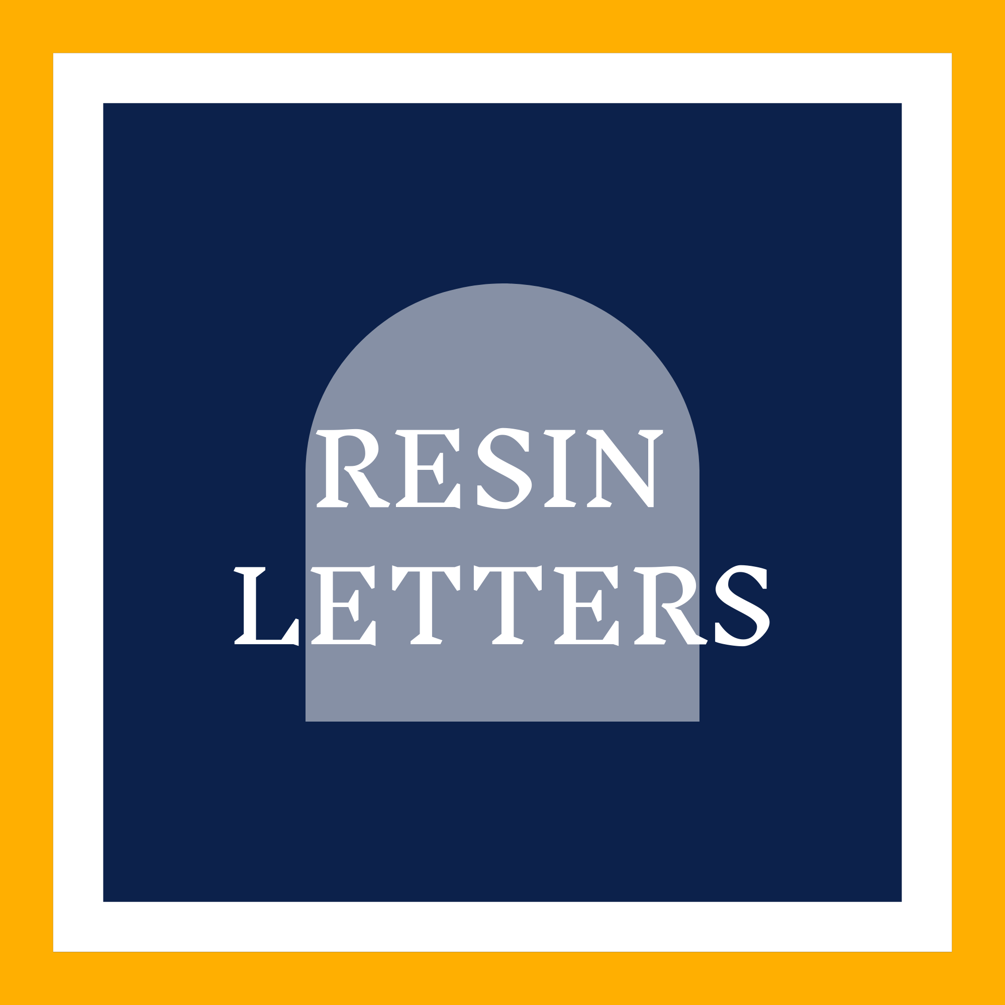 Resin Letters – SunRae Visuals